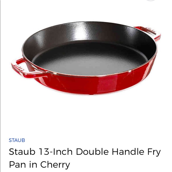 Staub | Kitchen | Staub 28cm 3 Skillet Red | Poshmark